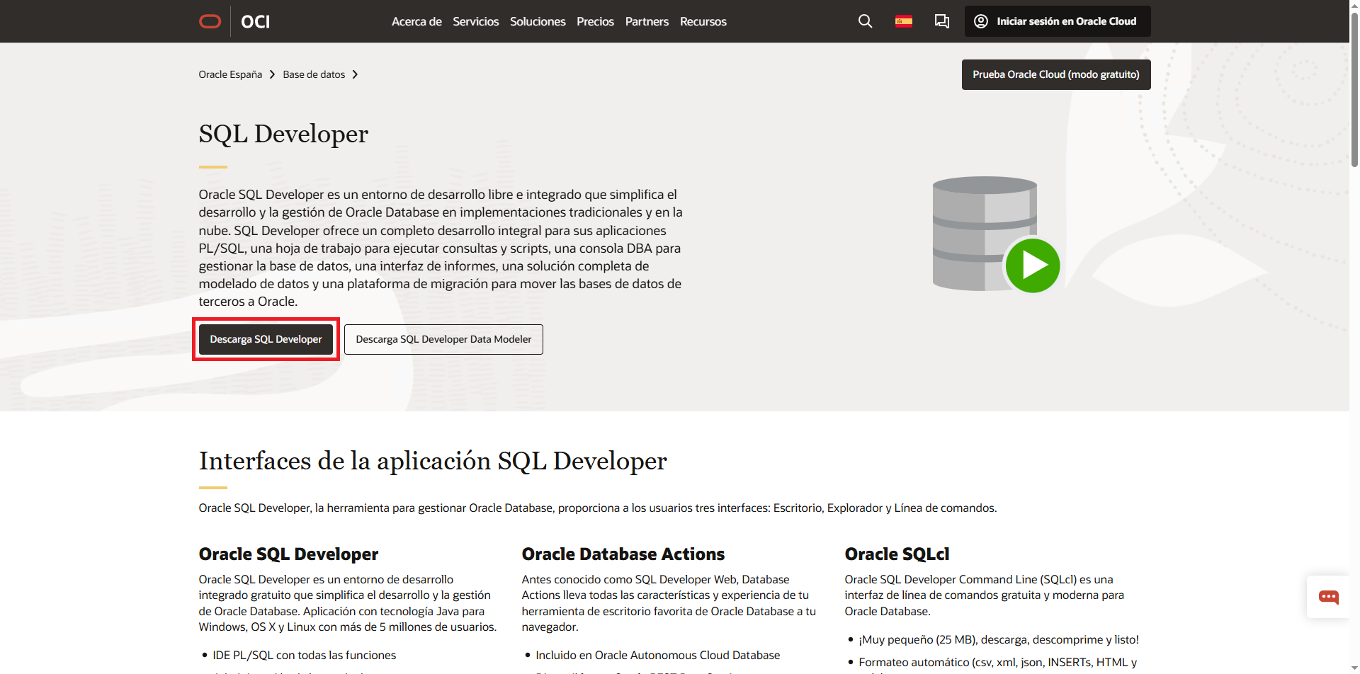 Instalación de SQL Developer